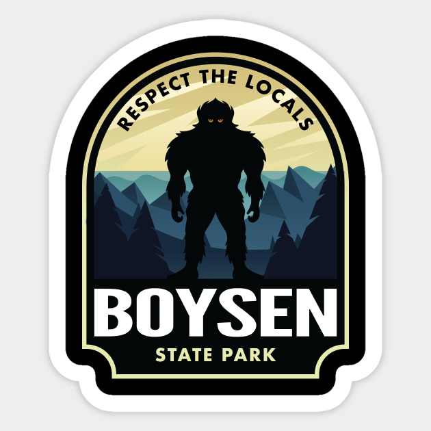 Boysen Wyoming - Boysen Wy - Sticker | TeePublic