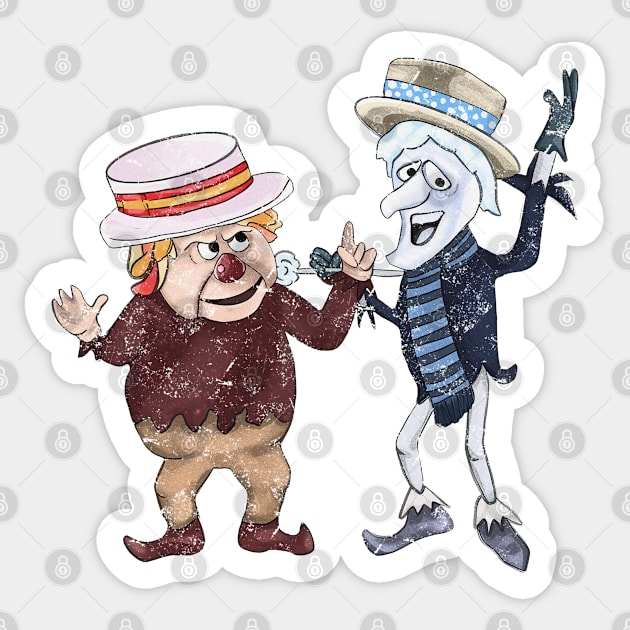 Heat And Cool Brothers - Miser Brothers - Sticker | TeePublic