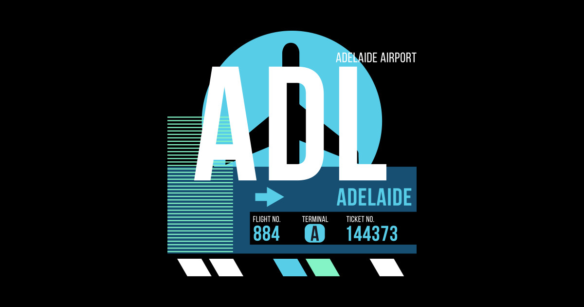 Adelaide (ADL) Airport // Sunset Baggage Tag - Adelaide Australia ...