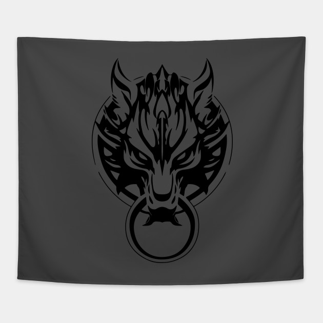 FF7 Fenrir Wolf - Fantasy - Tapestry | TeePublic