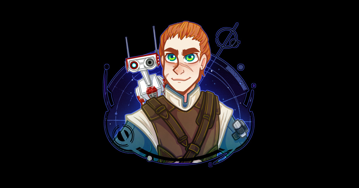 Cal and BD-1 - Jedi Fallen Order - Sticker | TeePublic