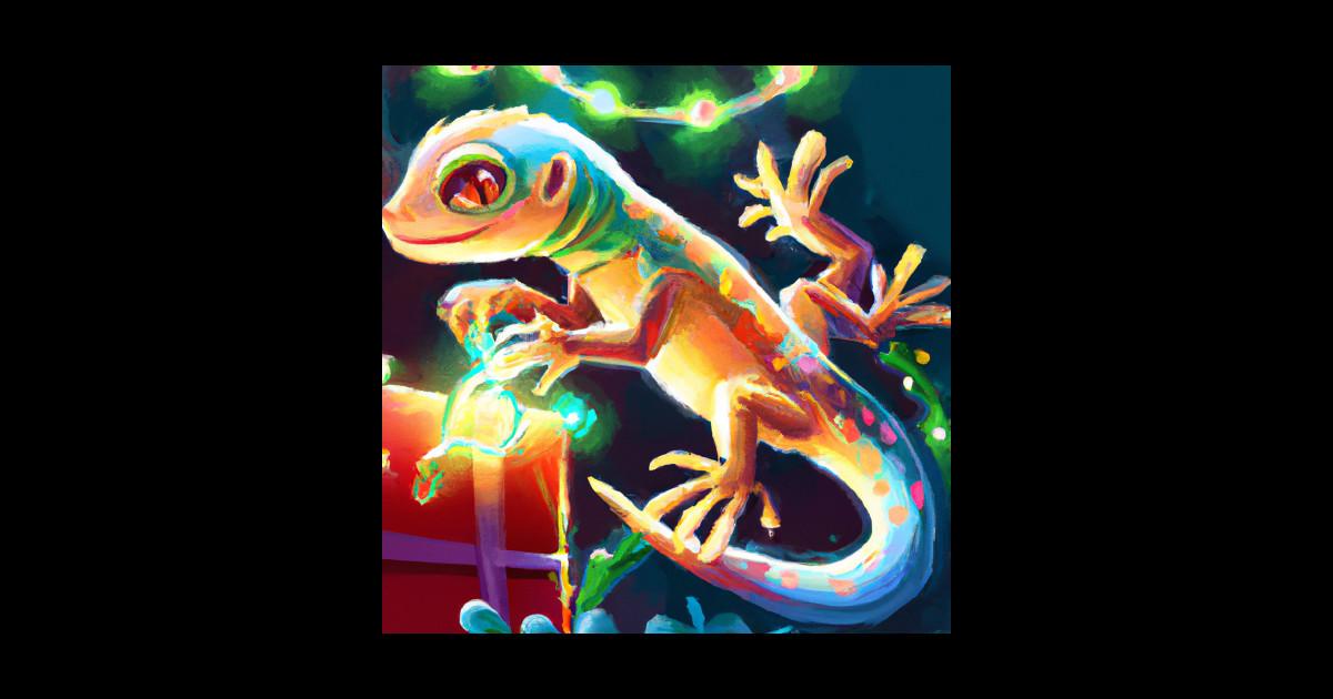 Cute Lizard Drawing - Cute Lizard - Sticker | TeePublic