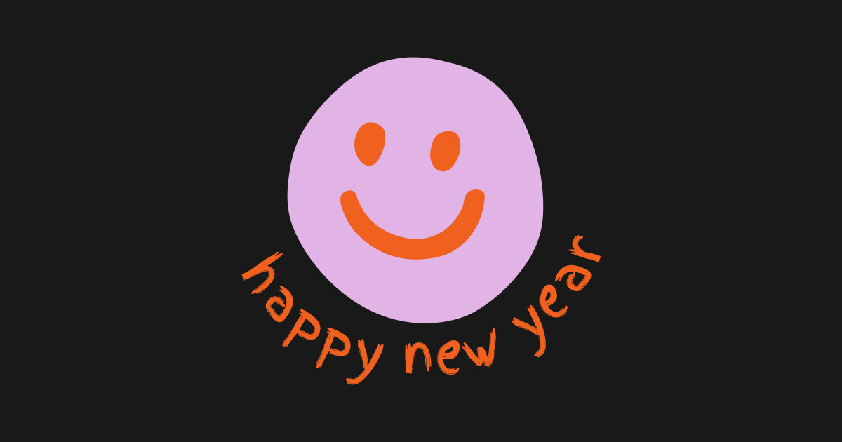 New Year Smile - face - New Year Smile - T-Shirt | TeePublic