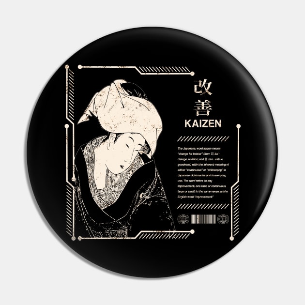 Kaizen Kanji Symbol Japanese Geisha Calligraphy Retro 80s Aesthetic 635 ...