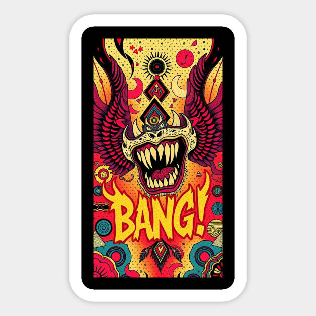 BANG! -Deport Rack - Glitch - Sticker | TeePublic