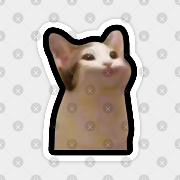 Pop Cat My Beloved Cat Meme Oatmeal - Pop Cat Meme - Magnet | TeePublic