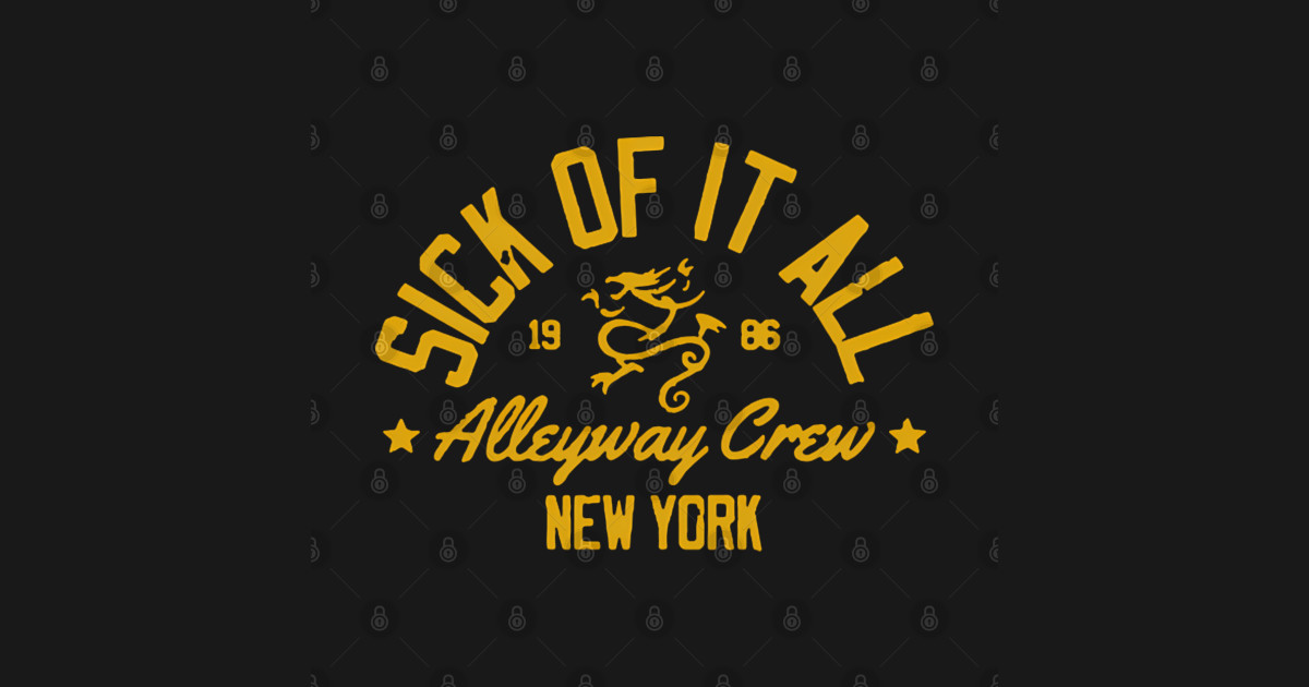 Sick Of It All Alleyway Crew New York Hardcore 1986 Dragon - Sick Of It ...