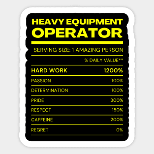 Heavy Equipment Operator Stickers for Sale | TeePublic