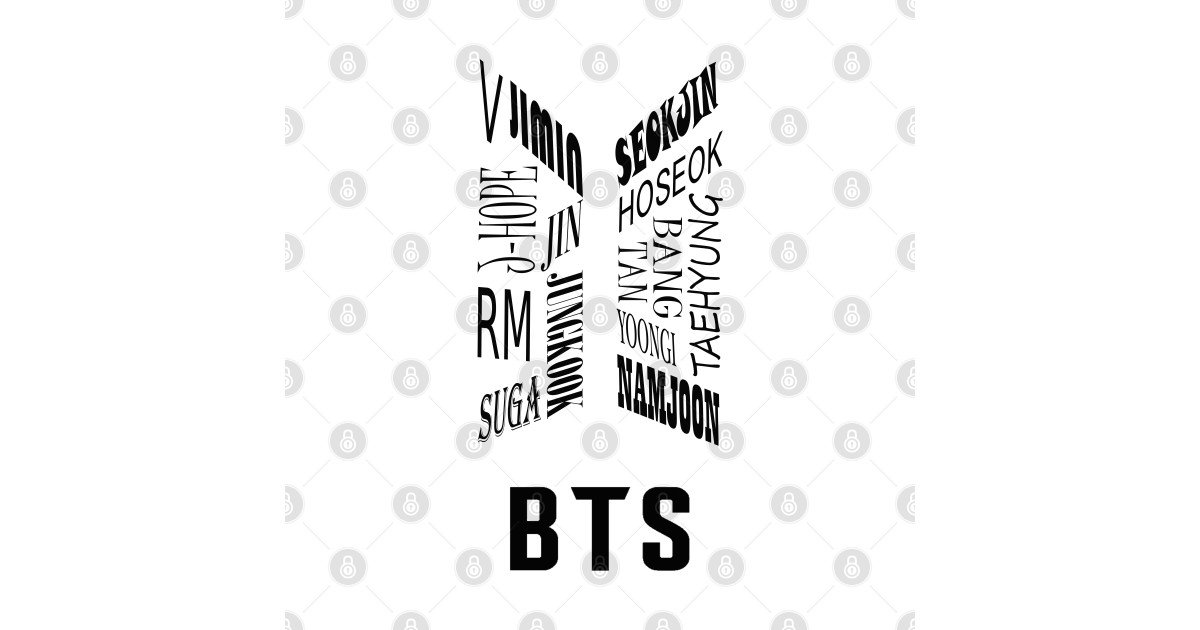 Bangtan collage logo - Bts - T-Shirt | TeePublic
