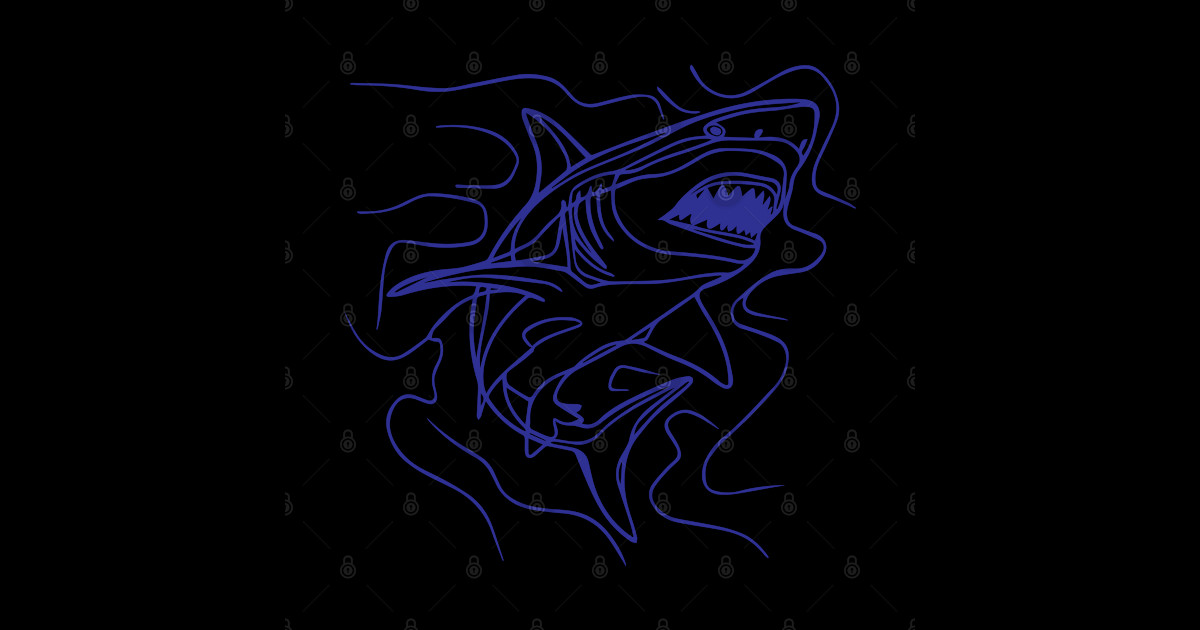 The Shark Attack - Shark Attack - Sticker | TeePublic
