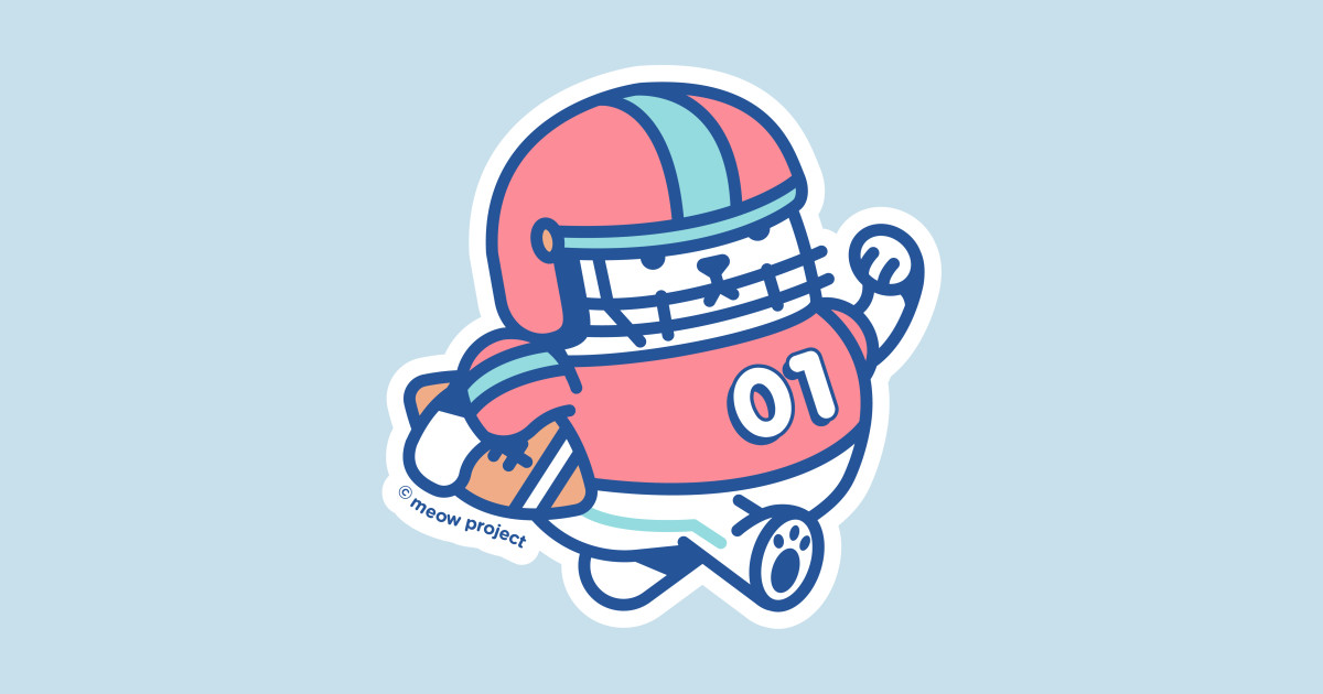 Quarterback Cat - Football - T-Shirt | TeePublic