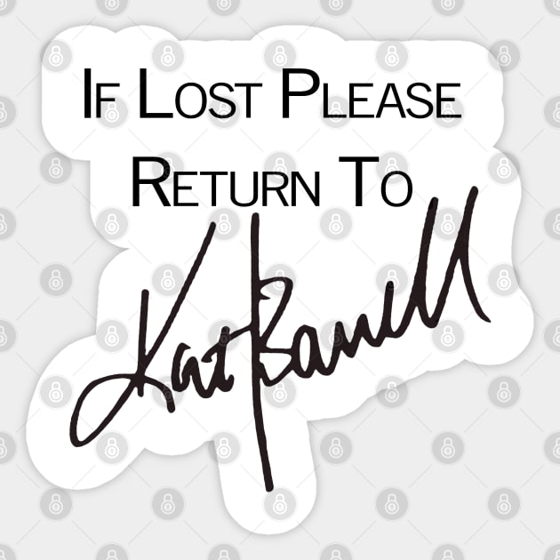 If Lost Please Return To - Kat Barrell Auto - If Lost Please Return ...