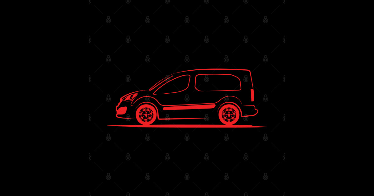 Citroen Berlingo 2015 Red - Citroen Berlingo - Sticker | TeePublic
