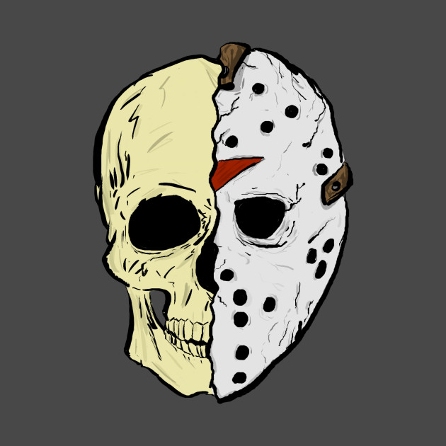 Jason Voorhees Skull - Friday The 13th - T-Shirt | TeePublic