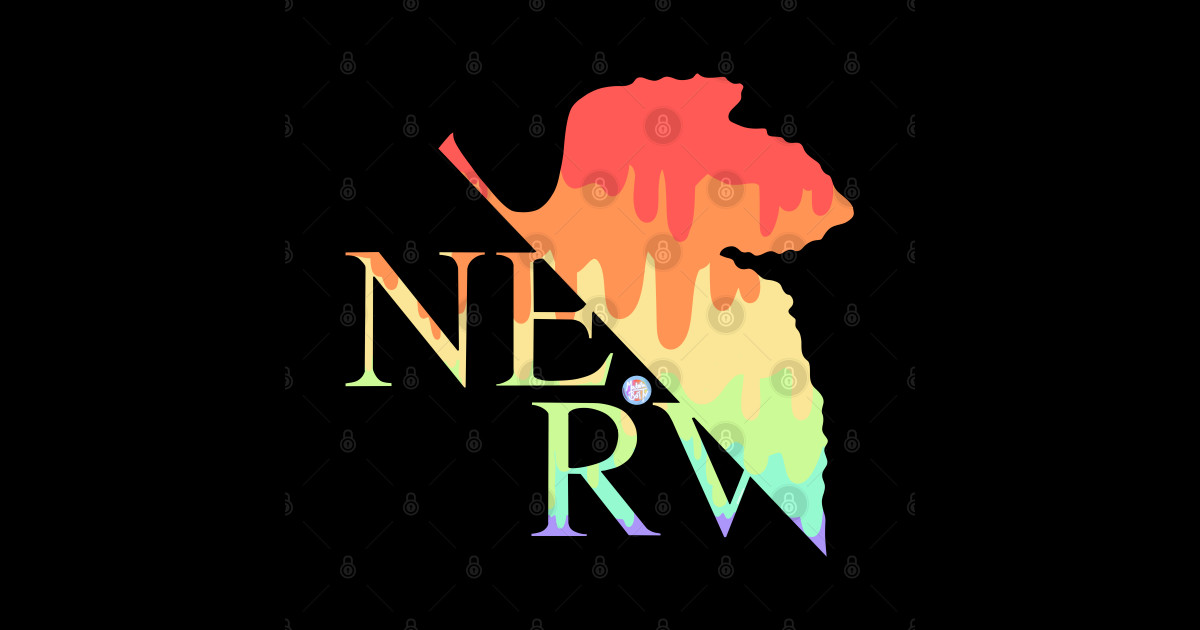 N.E.R.V RAINBOW - Nerv - Sticker | TeePublic