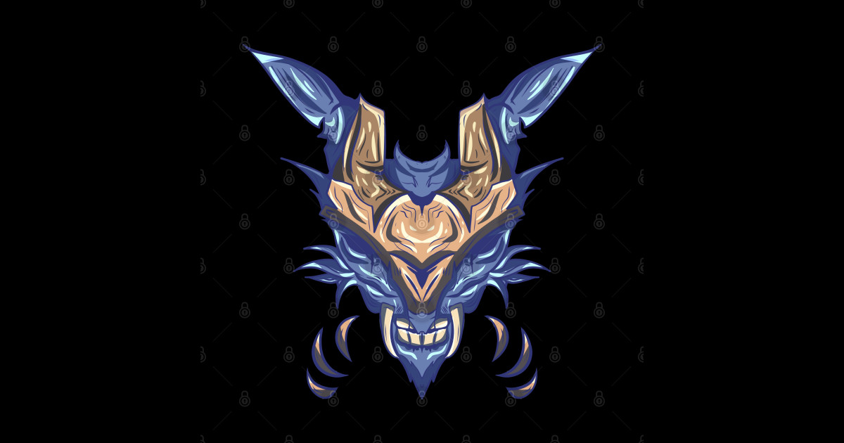 blue wolf - Blue Wolf - Sticker | TeePublic