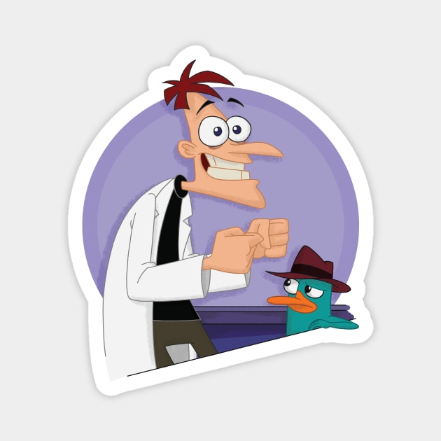 Doof and Perry - Perry The Platypus - Magnet | TeePublic