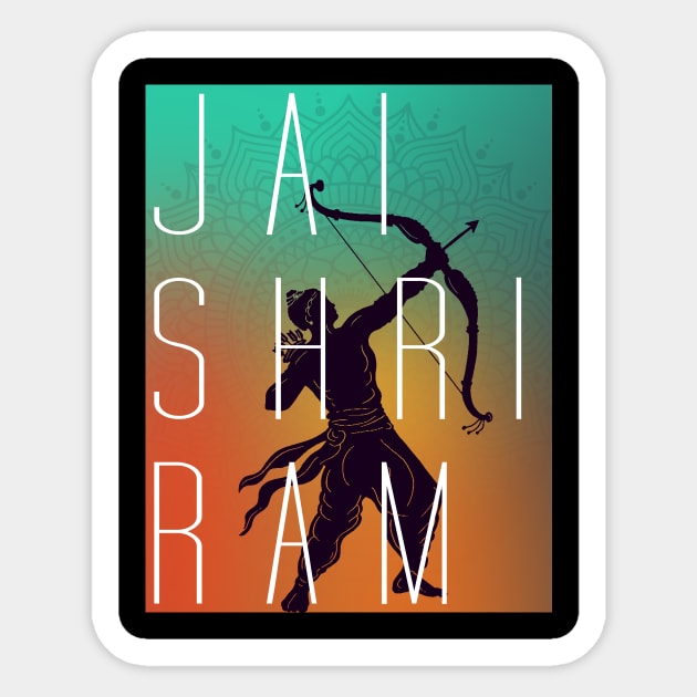 "Jai Shri Ram" - Religious Gift - Sticker | TeePublic