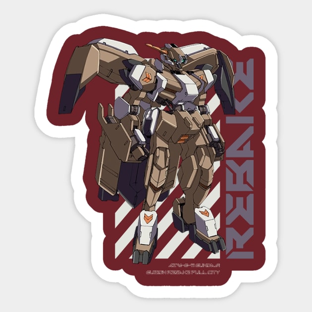 Gundam Gusion Rebake Full City - Gundam - Sticker | TeePublic