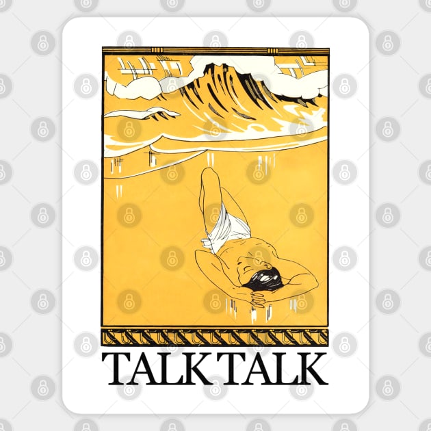 Talk Talk • • • Retro Style Aesthetic Design - Talk Talk - Sticker ...