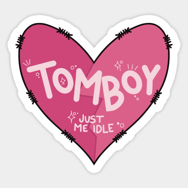 GIdle Tomboy Illustration - Gidle - Sticker | TeePublic