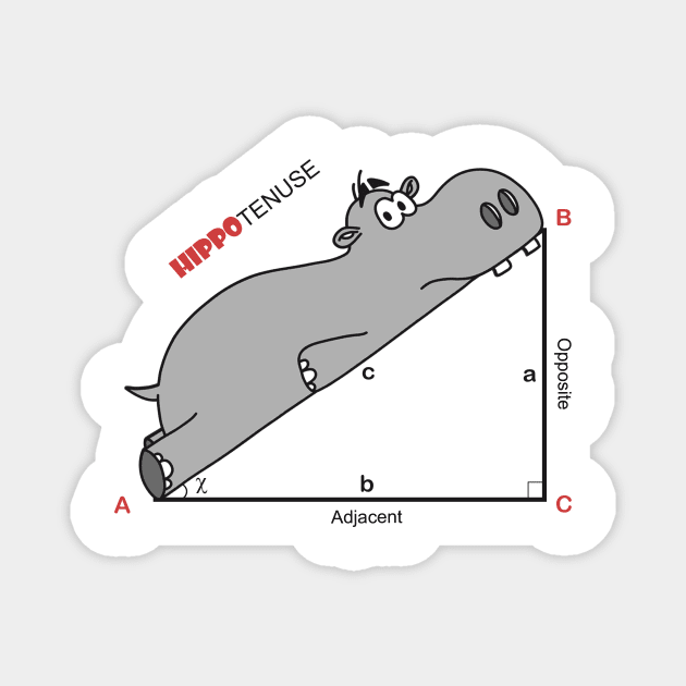 Hippotenuse Math - Hippotenuse - Magnet | TeePublic