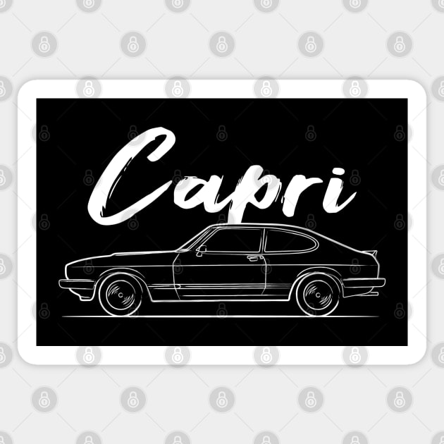 Classic Legend Capri MK3 Racing - Capri - Sticker | TeePublic