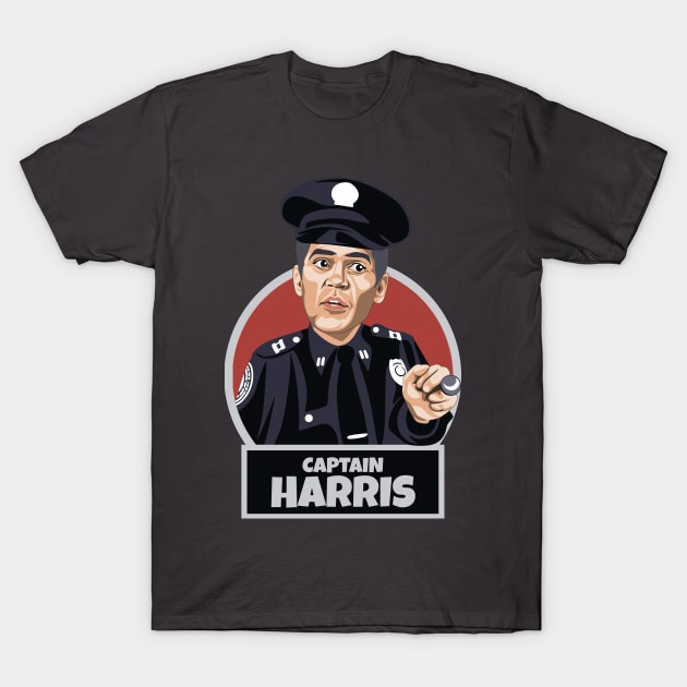 Captain HARRIS - Police Academy - T-Shirt | TeePublic