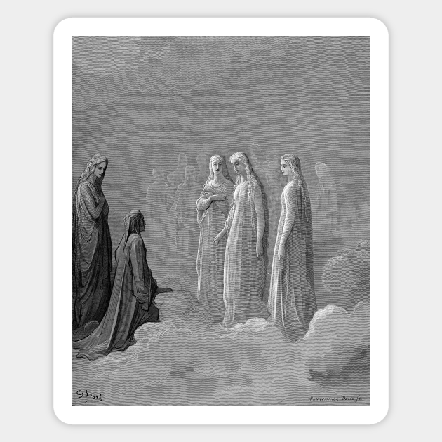 High Resolution Gustave Doré Paradiso Illustration Piccarda Donati ...