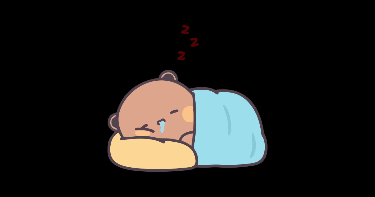 Pentol Sleep Cute Bubududu Panda Emote - Cute Animals - Sticker | TeePublic