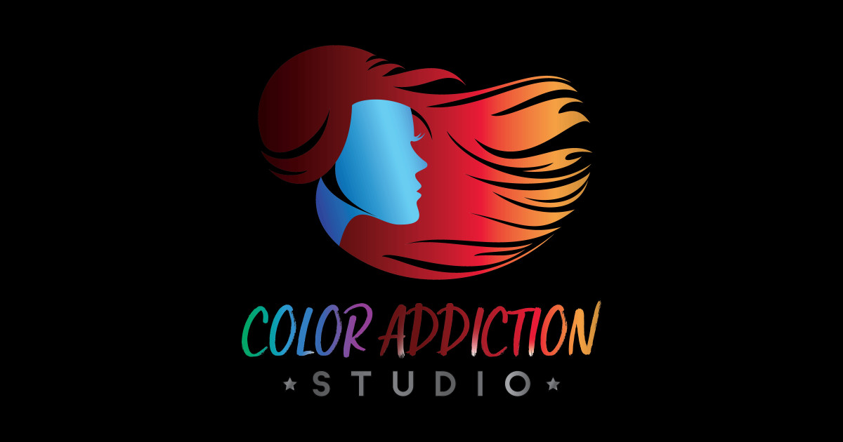 Color Addiction Studio - Hair Coloring - Sticker | TeePublic