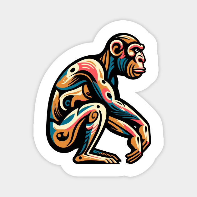 Pop art monkey illustration. cubism illustration of monkey - Pop Art ...