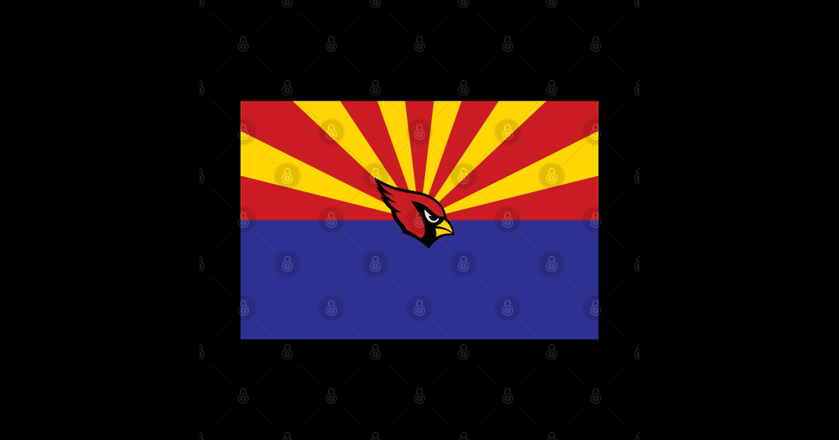 Arizona Cardinals AZ Flag - Arizona Cardinals - Phone Case | TeePublic