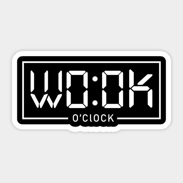 work o'clock - Work - Sticker | TeePublic
