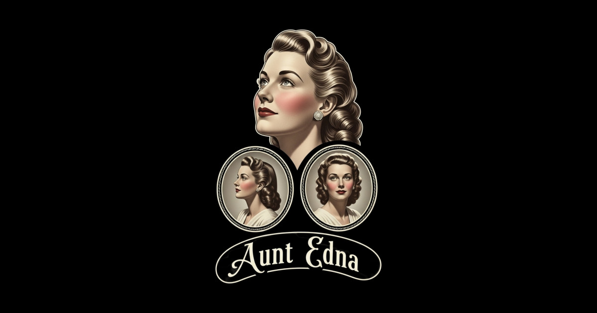 Aunt Edna - Wonderful Fifties Style Lady Headshots with Funny Family ...