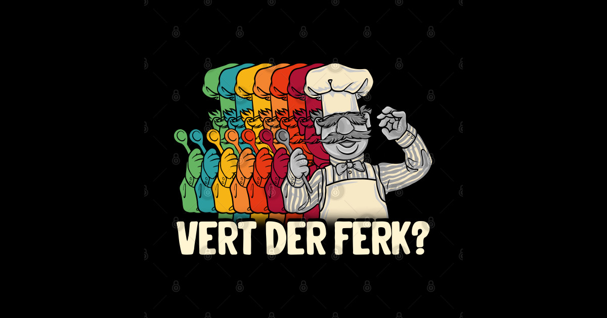 Retro Vert der ferk - Vert Der Ferk - Sticker | TeePublic