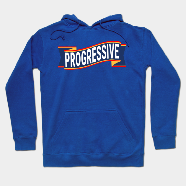 Progressive Liberal Democrat Banner Logo - Progressive - Hoodie | TeePublic