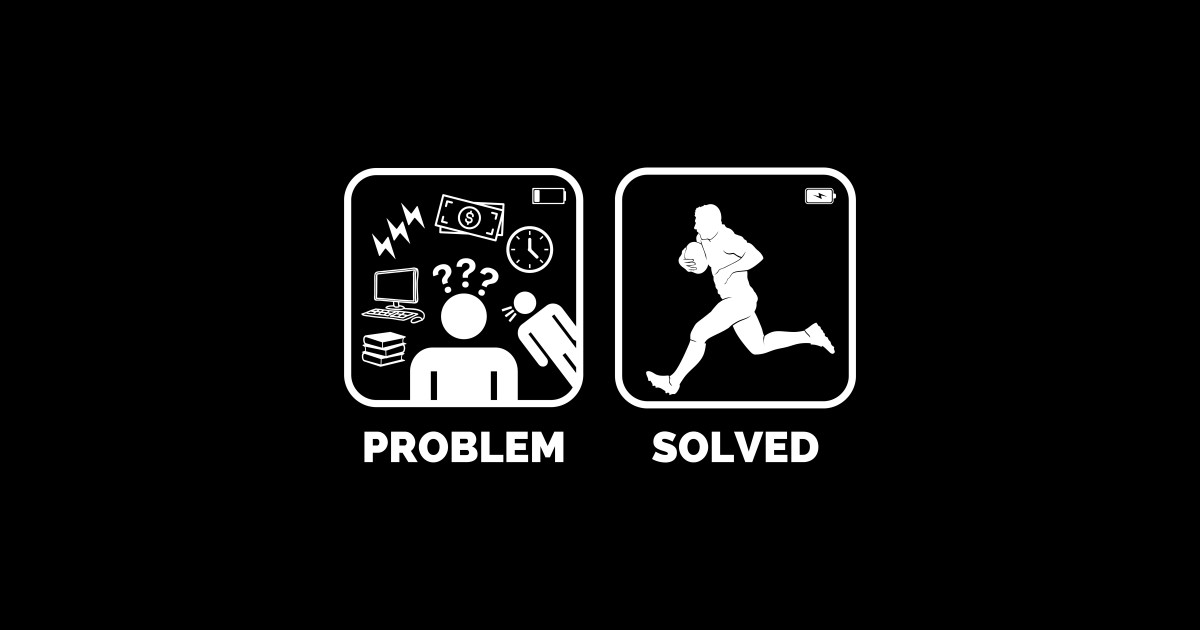 Problem solved Rugby Funny Meme - Problem Solved - Posters and Art ...