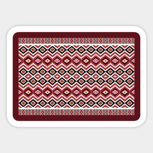 zigzag fabric pattern - Zigzag Fabric Pattern - Sticker | TeePublic