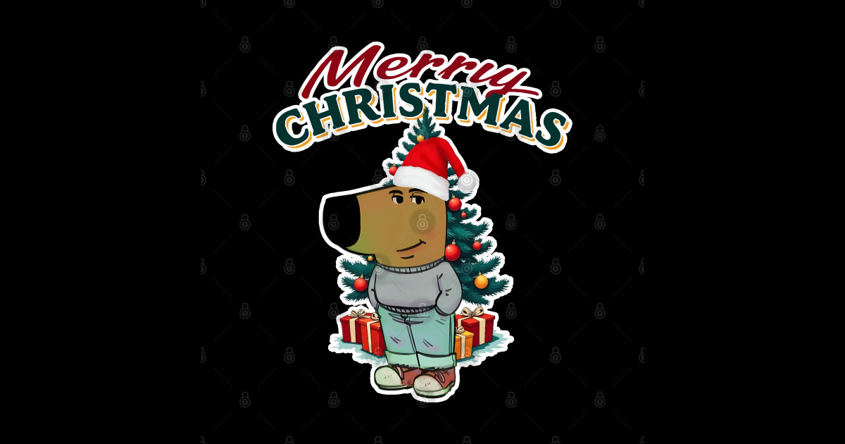 chill guy merry christmas - Chill Guy - Sticker | TeePublic
