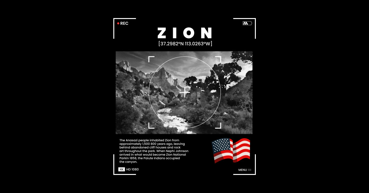 Zion National Park - Zion National Park - Sticker | TeePublic