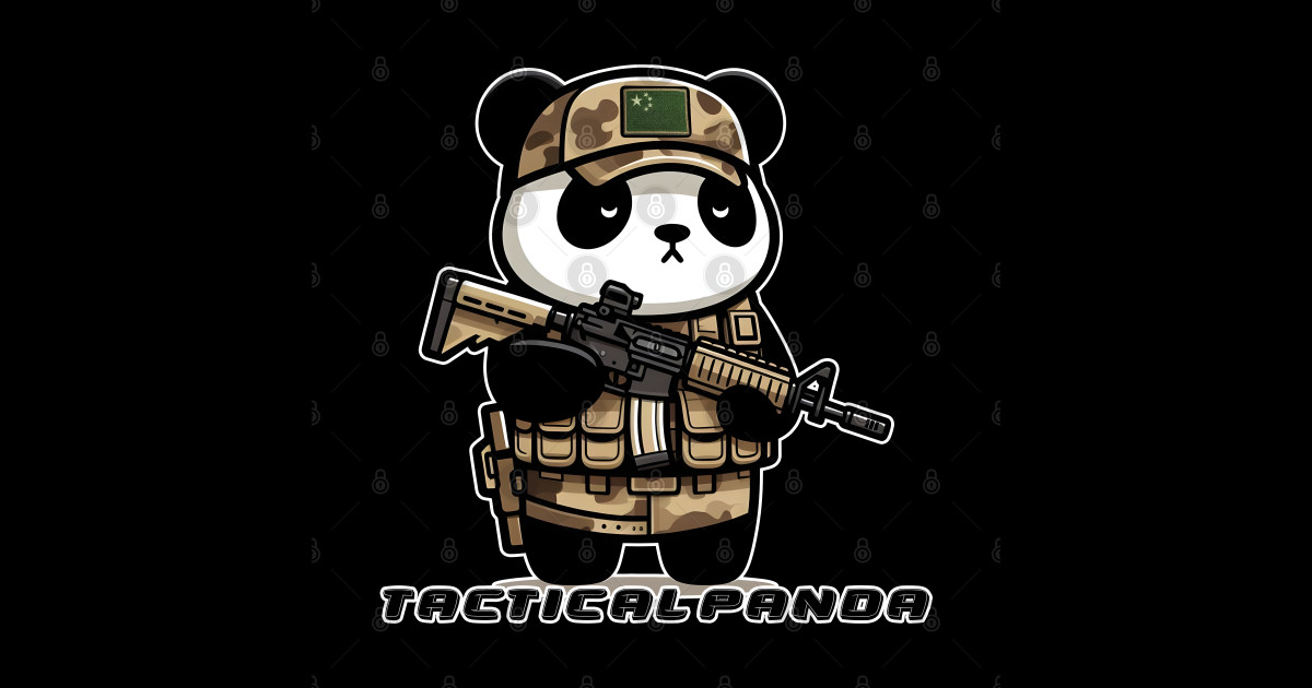Tactical Panda - Panda - Sticker | TeePublic
