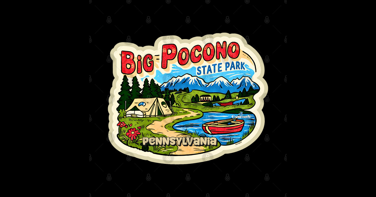Big Pocono State Park V2 - Big Pocono State Park V2 - Sticker | TeePublic