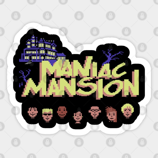 Maniac Mansion - Maniac Mansion - Sticker | TeePublic
