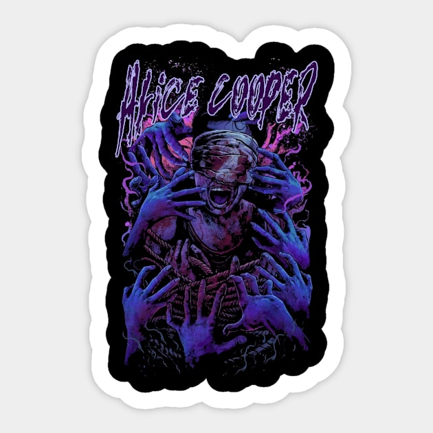Sudden Death Alice Cooper - Indie Rock - Sticker | TeePublic