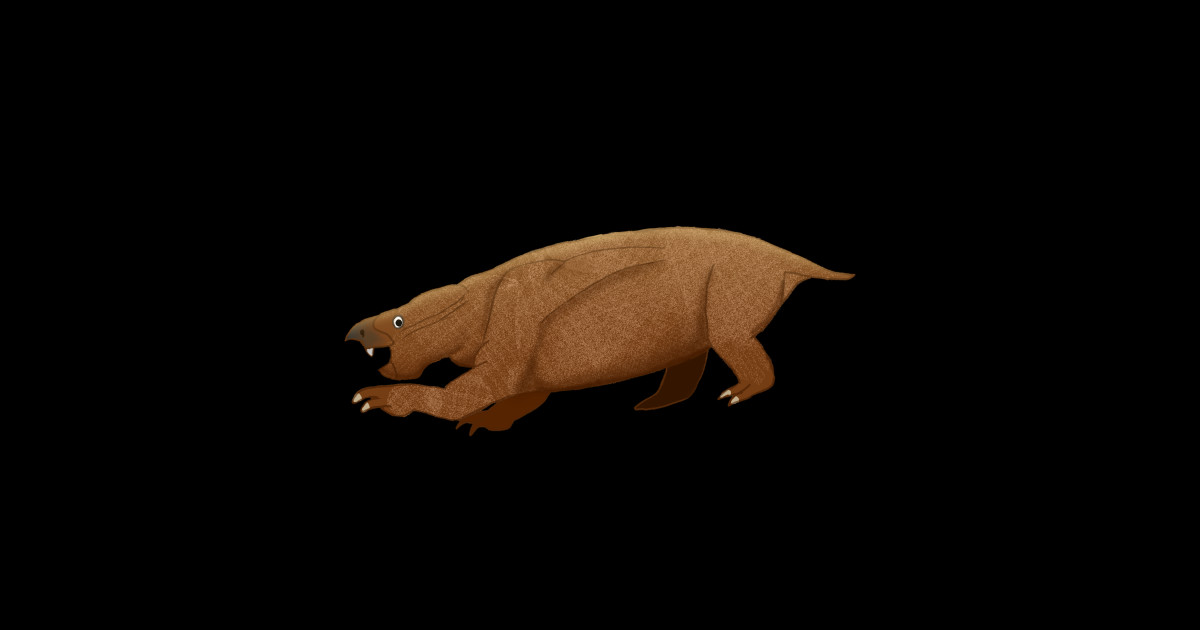Aulacephalodon -- Late Permian Dicynodont Synapsid - Permian - Sticker ...