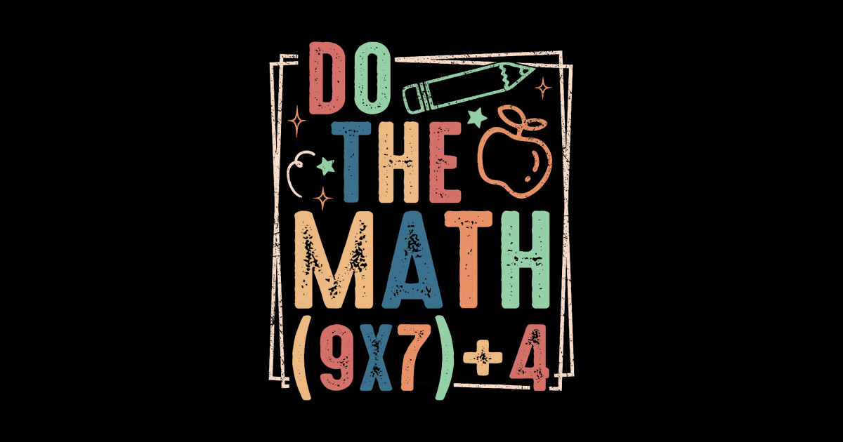 Do The Math Colorful Classroom Equation Illustration For Fun Learning ...