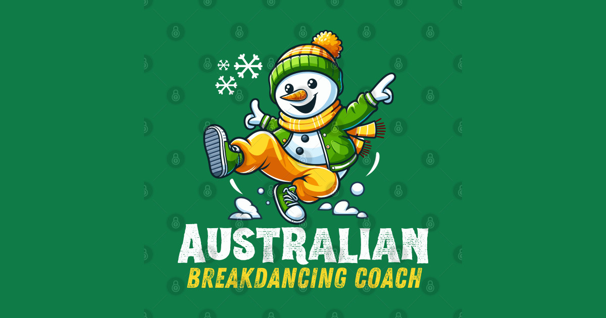 Australian Breakdancing Coach - Christmas - T-Shirt | TeePublic