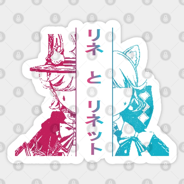 Genshin Impact Lyney and Lynette Duality - Genshin Impact - Sticker ...