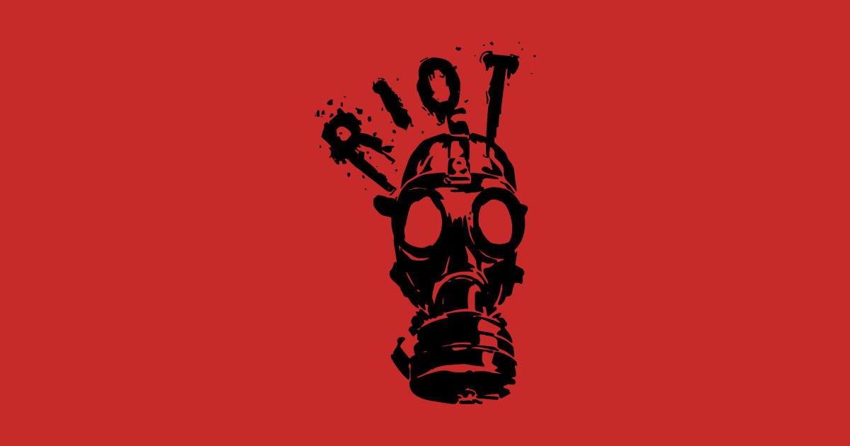 Riot Gas Mask - Riot - T-Shirt | TeePublic